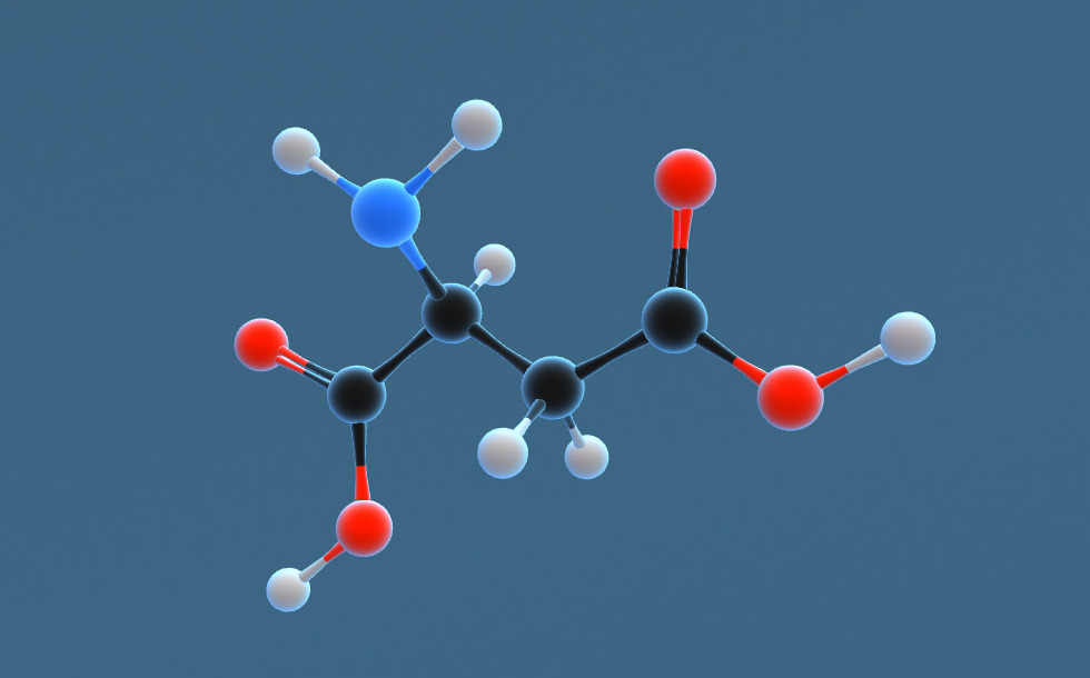 Kyselina asparagová - 3D animace - Mozaik digitální vyučování a studium