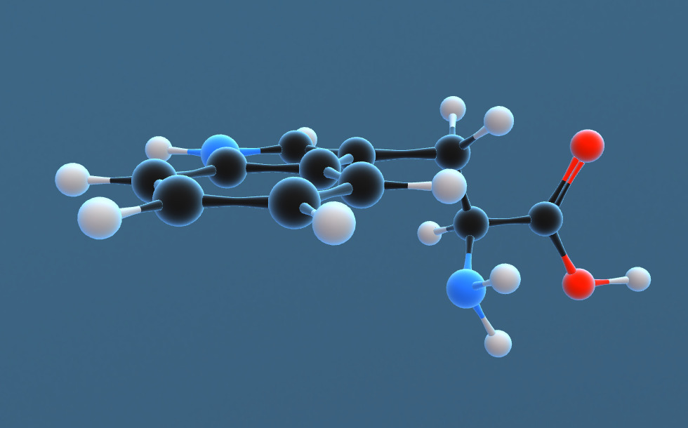 Tryptofan - 3D animace - Mozaik digitální vyučování a studium
