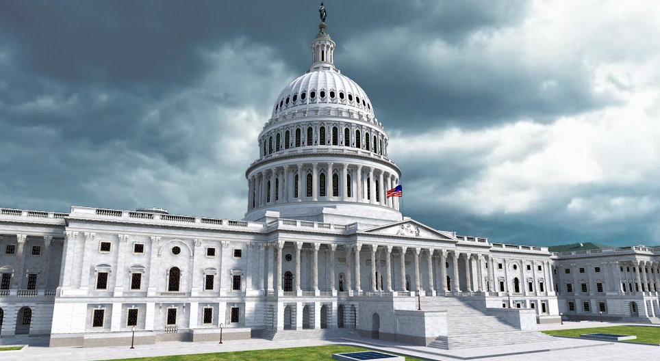 United States Capitol (Washington D.C.) - 3D animace - Mozaik digitální ...