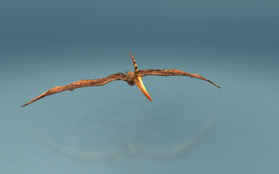 Pteranodon longiceps - 3D-scene - Mozaik digital undervisning og læring