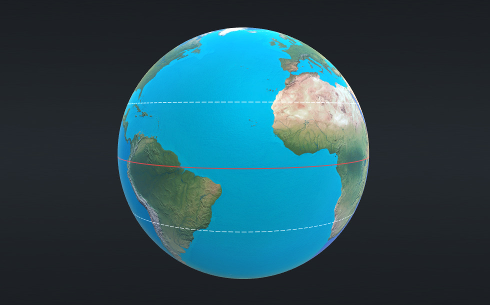 Erdteile und Ozeane - 3D-Modell - Mozaik Digitale Bildung und Lernen