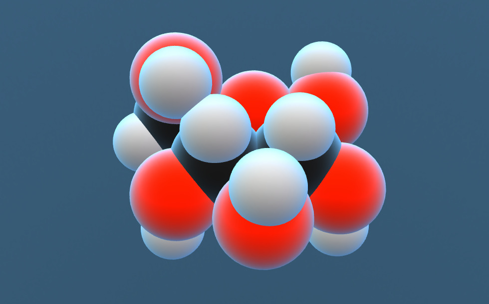 Die Beta-D-Glucose (C₆H₁₂O₆) - 3D-Modell - Mozaik Digitale Bildung und ...