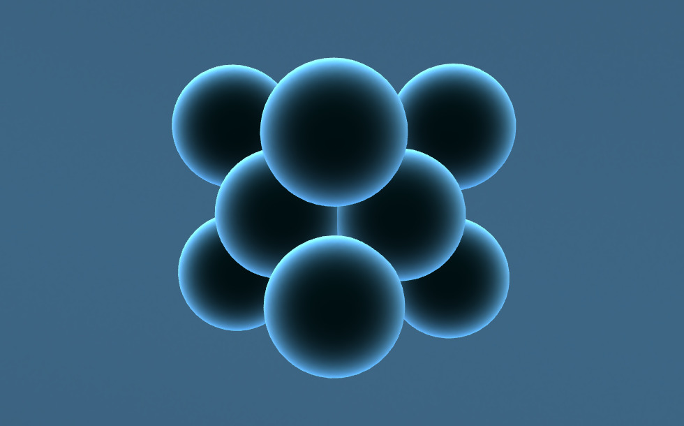 Das kubisch flächenzentrierte Gitter - 3D-Modell - Mozaik Digitale ...