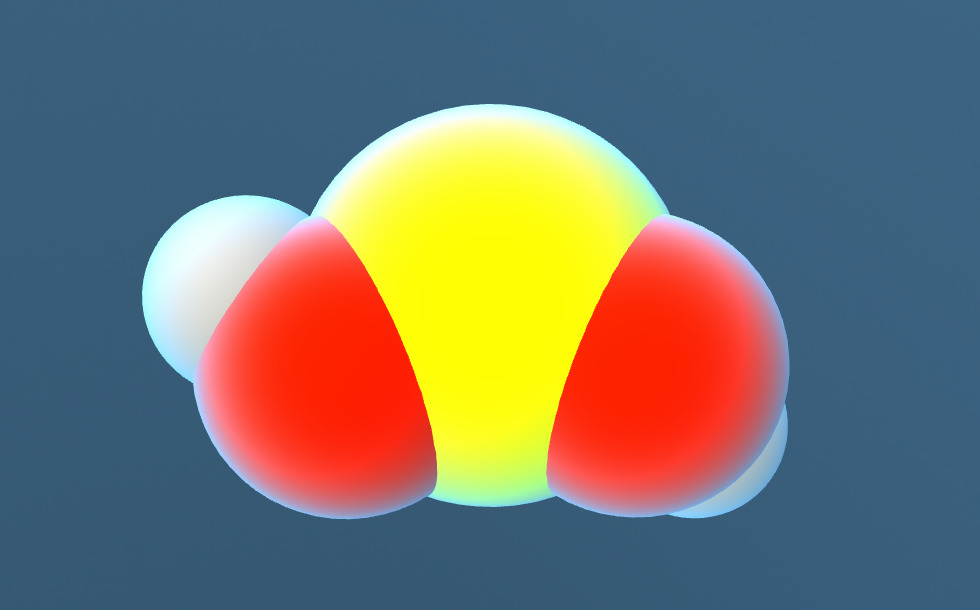 Die schweflige Säure (H₂SO₃) - 3D-Modell