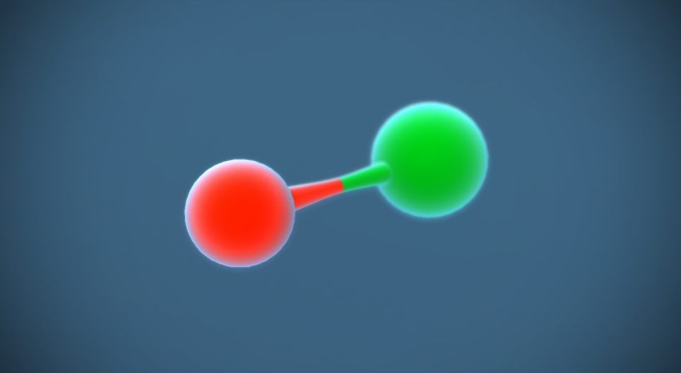 Das Hypochlorit-Ion (OCl⁻) - 3D-Modell - Mozaik Digitale Bildung und Lernen