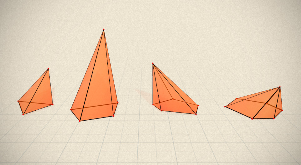 Die regelmäßige quadratische Pyramide - 3D-Modell - Mozaik Digitale ...