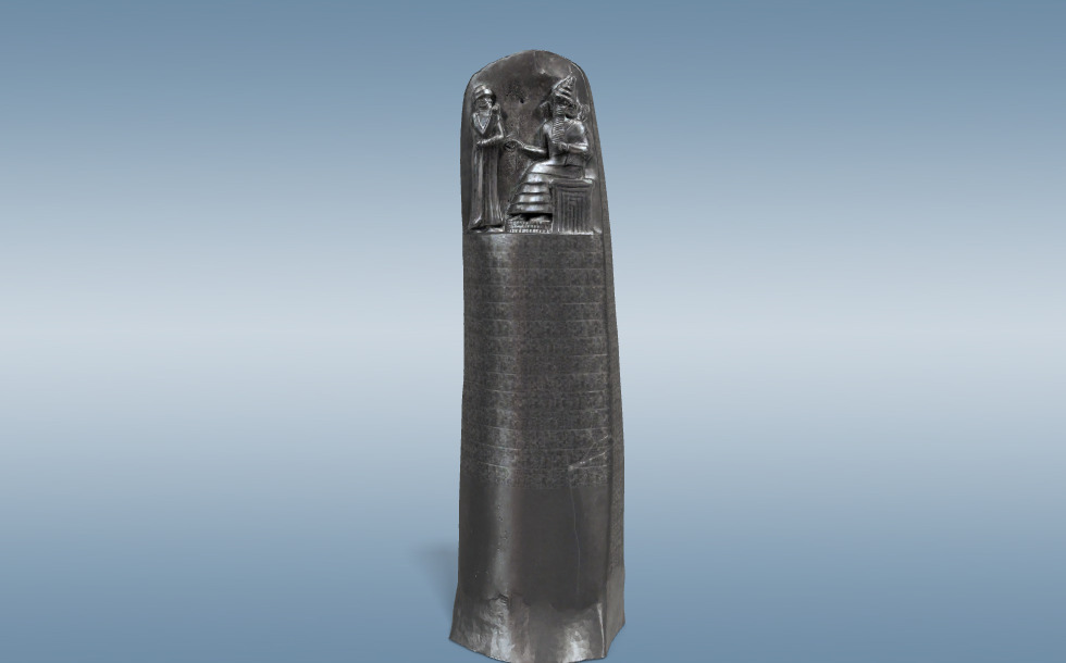 Der Codex Hammurapi - 3D-Modell - Mozaik Digitale Bildung und Lernen