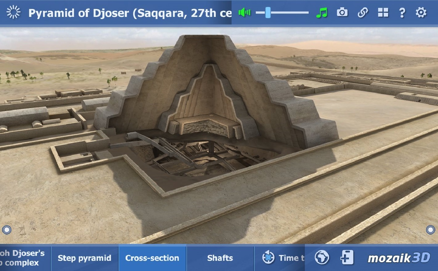 Egypt Pyramid Cross Sectional