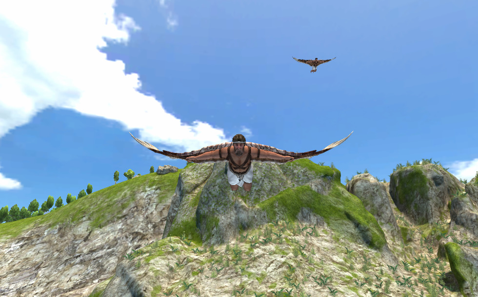 Daedalus and Icarus - 3D scene - Mozaik Digital Education and Learning