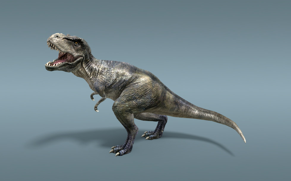 Tyrannosaurus rex, 'tyrant lizard' - 3D scene - Mozaik Digital ...