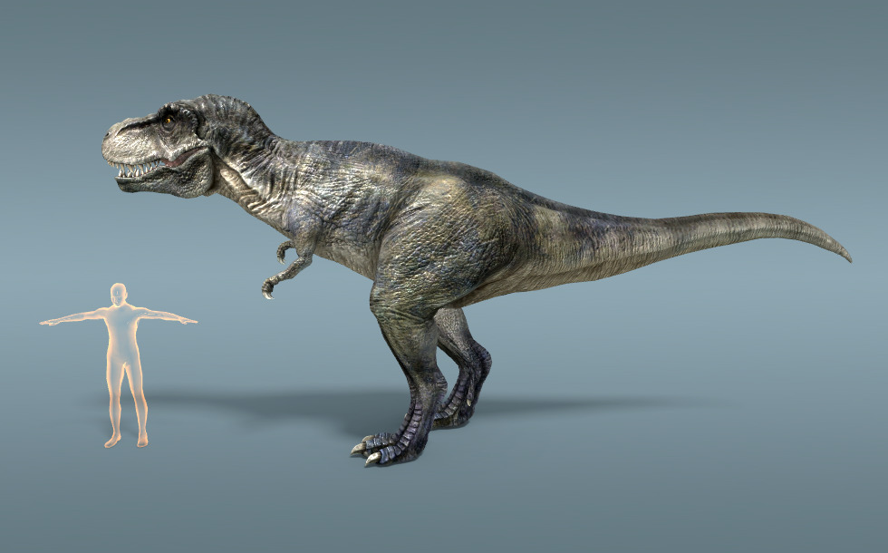 Tyrannosaurus rex, 'tyrant lizard' - 3D scene - Mozaik Digital ...