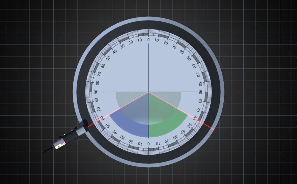 The reflection and refraction of light - 3D scene - Mozaik Digital ...