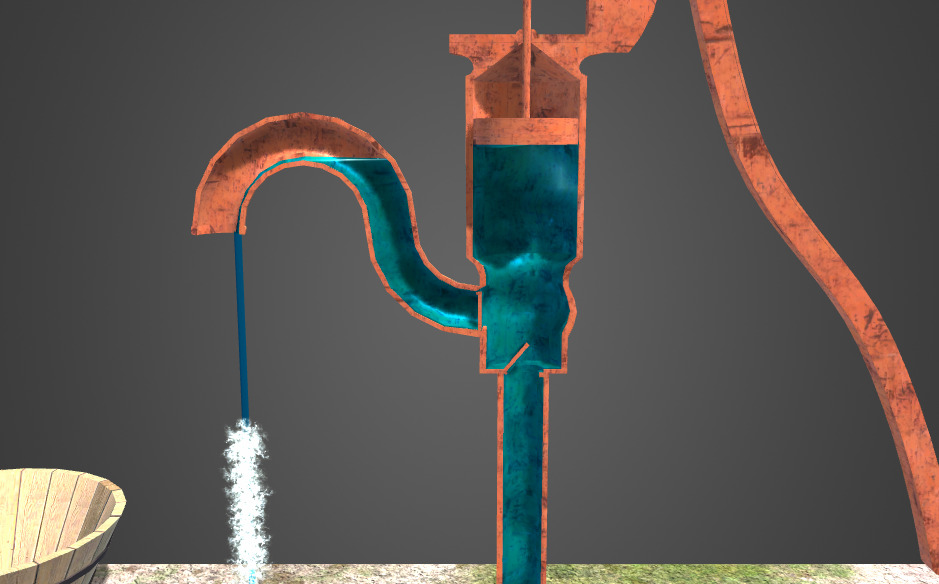 Suction pumps and direct action pumps - 3D scene - Mozaik Digital ...