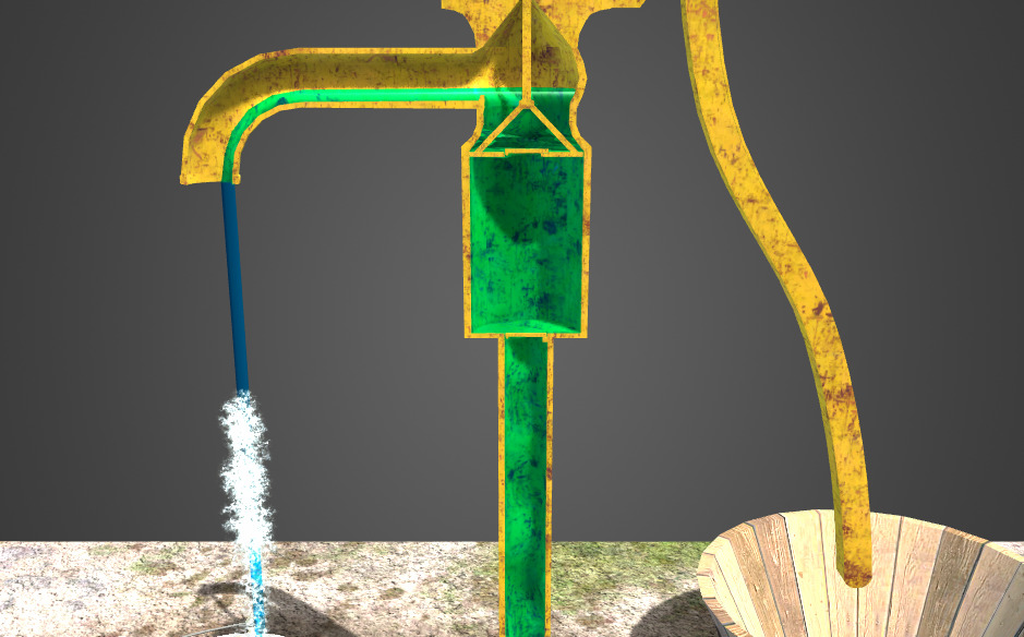 Suction pumps and direct action pumps - 3D scene - Mozaik Digital ...