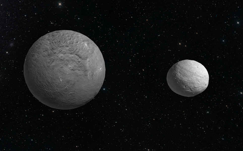 The Dawn mission - 3D scene - Mozaik Digital Education and Learning