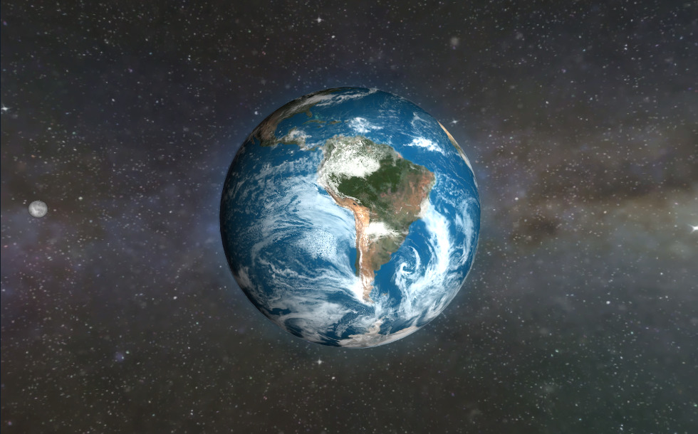 Formation of the Earth and Moon - 3D scene - Mozaik Digital Education ...