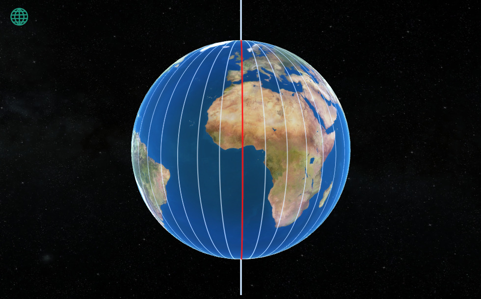 Geographic coordinate system (basic) - 3D scene - Mozaik Digital ...