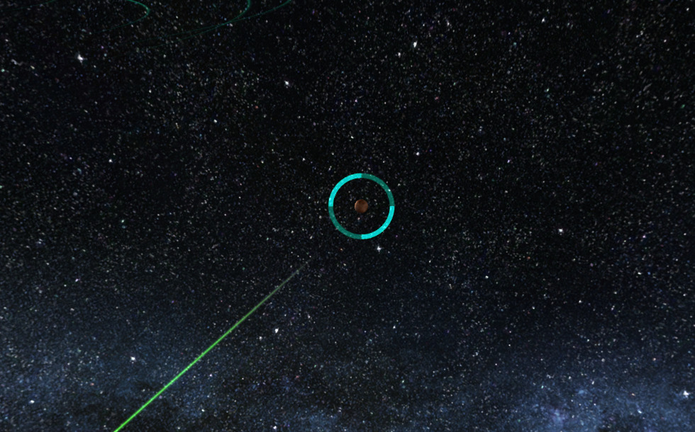 Pluto - Charon system - 3D scene - Mozaik Digital Education and Learning