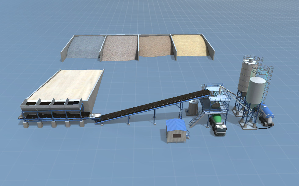 Cement production - 3D scene - Mozaik Digital Education and Learning