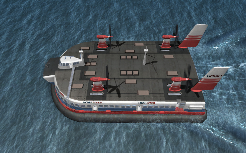 Hovercraft, SR.N4 Mk.III - 3D scene - Mozaik Digital Education and Learning
