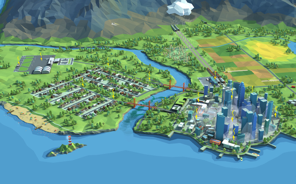 Air pollution - 3D scene - Mozaik Digital Education and Learning