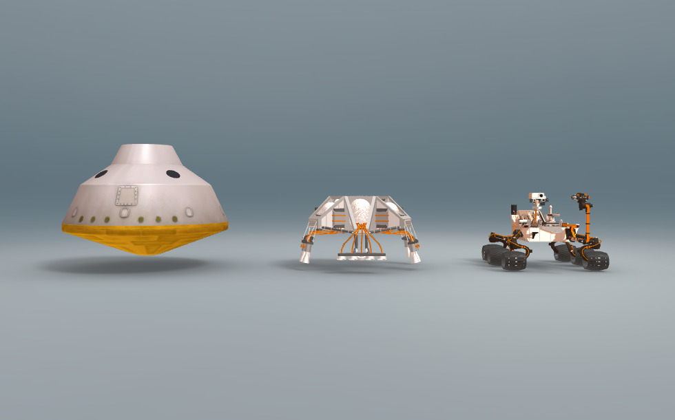 Mars Exploration Program - 3D scene - Mozaik Digital Education and Learning