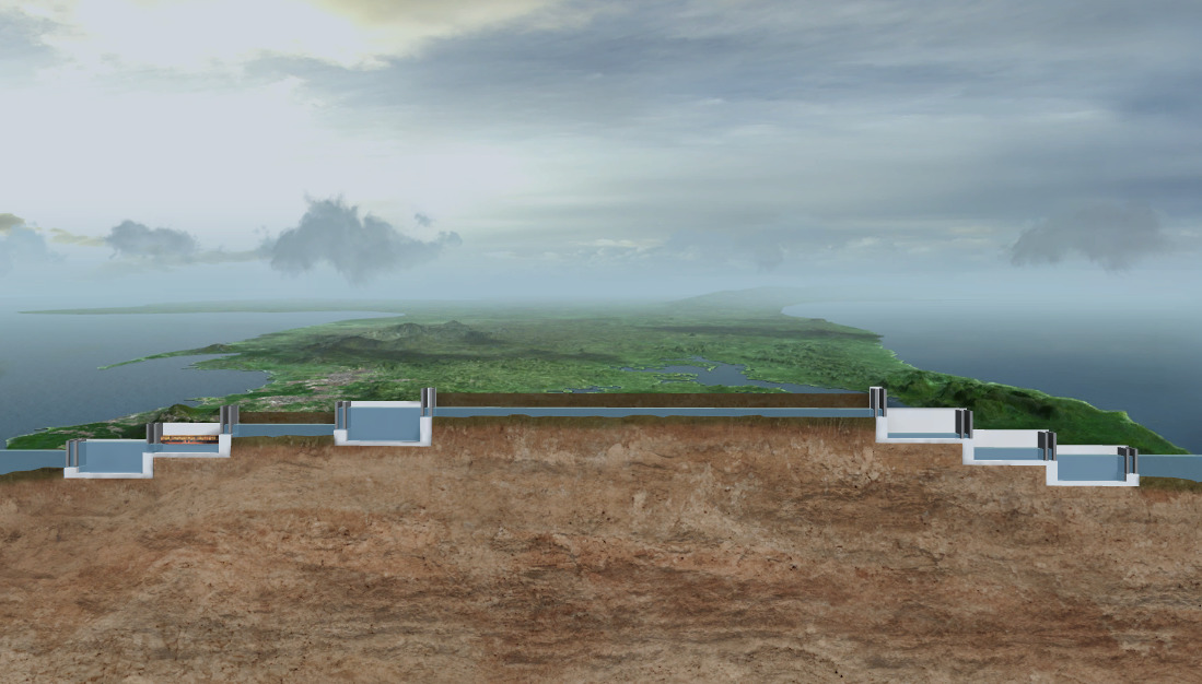 The Panama Canal - 3D scene - Mozaik Digital Education and Learning