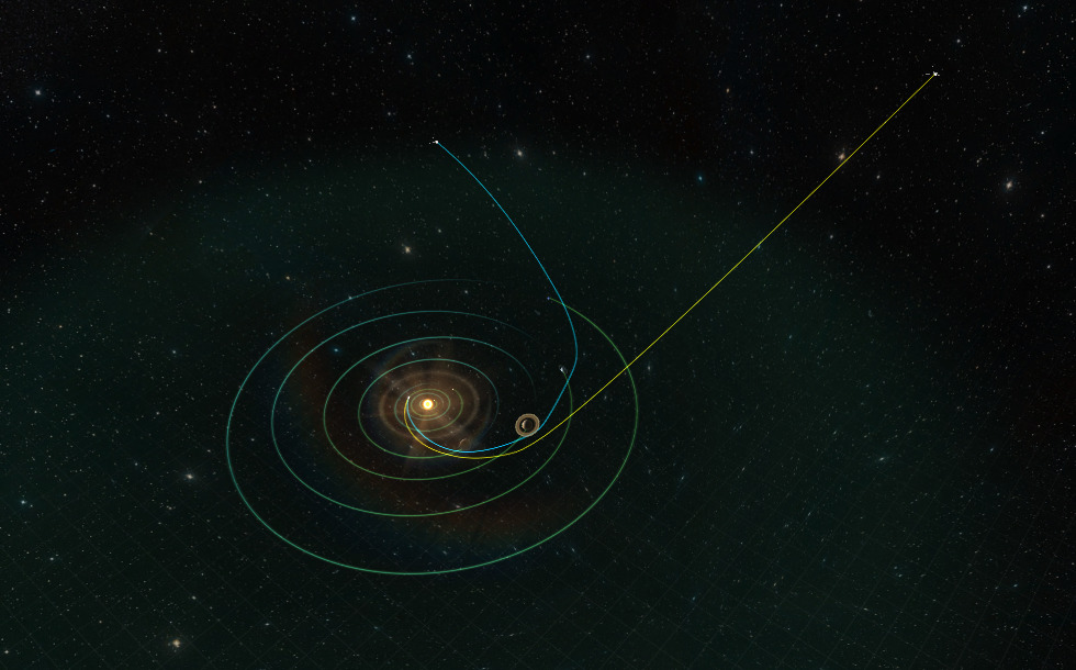 Voyager space probes - 3D scene - Mozaik Digital Education and Learning