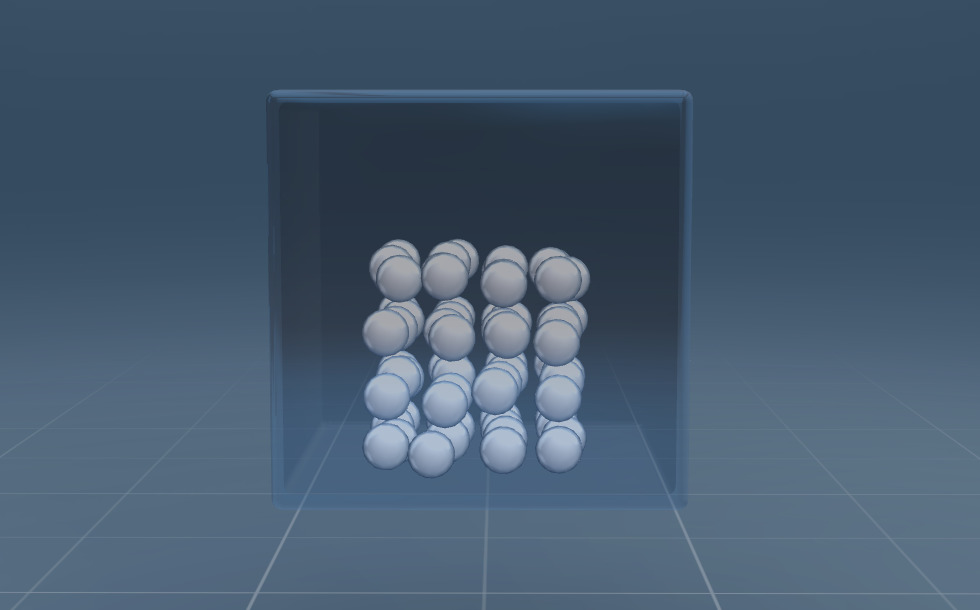 Phase transitions - 3D scene - Mozaik Digital Education and Learning