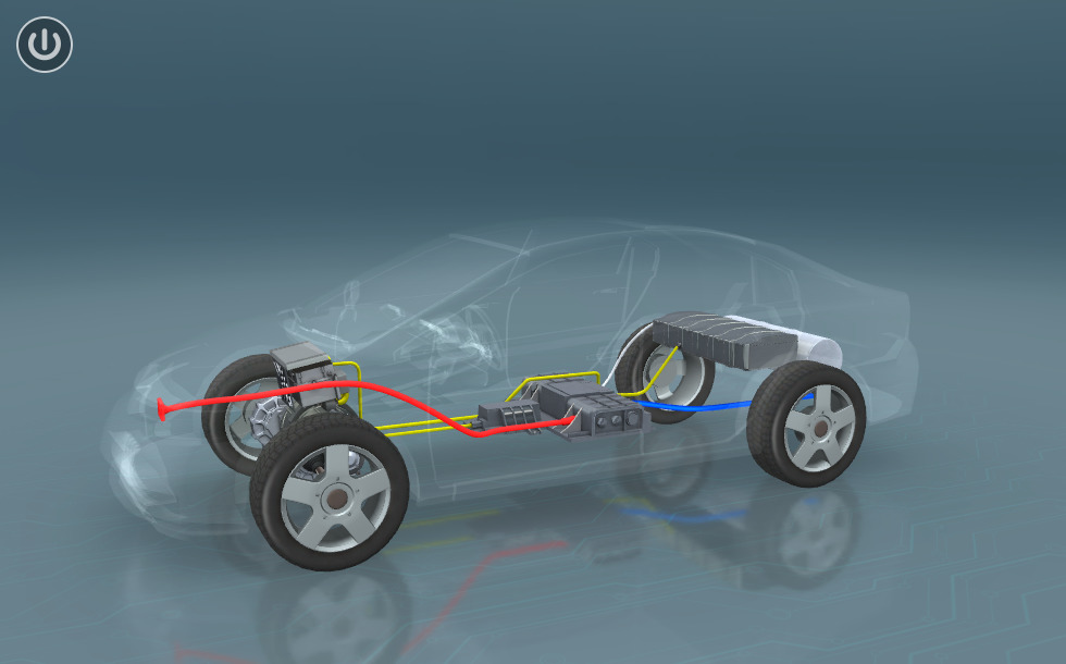 Fuel cell - 3D scene - Mozaik Digital Education and Learning