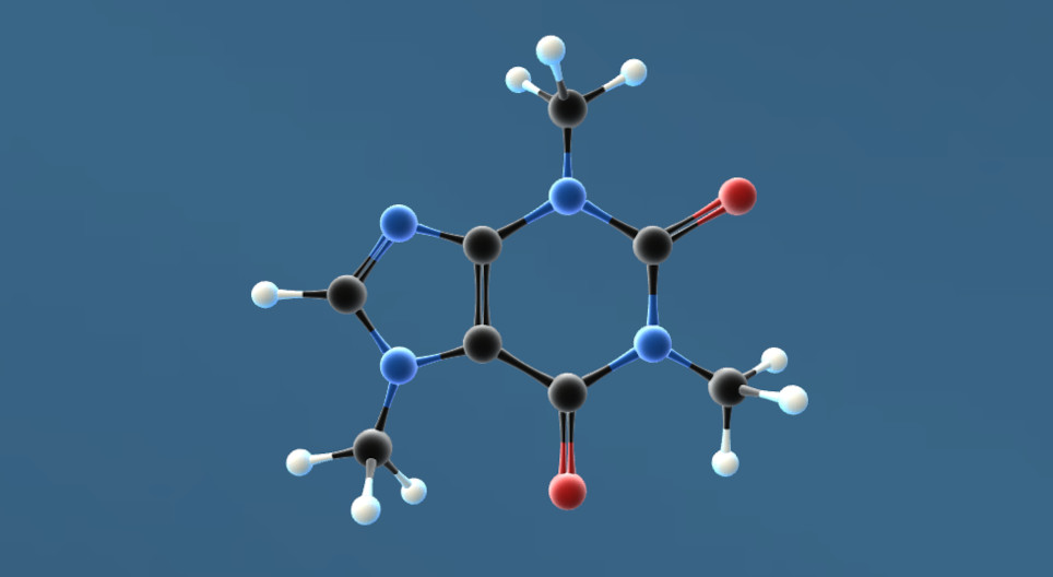 3d Structure Of Caffeine