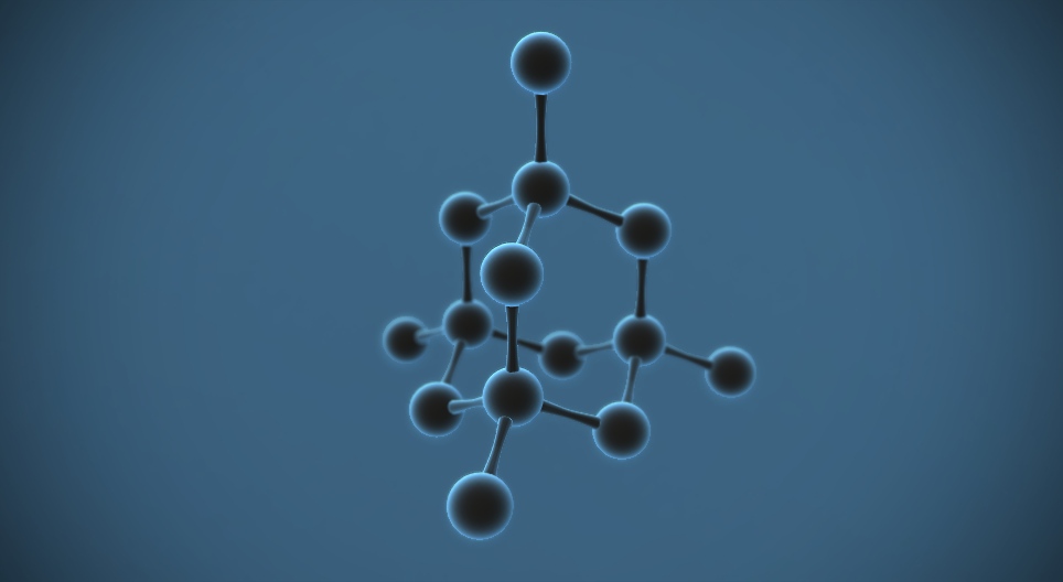 Silicon dioxide (SiO₂) - 3D scene - Mozaik Digital Education and Learning