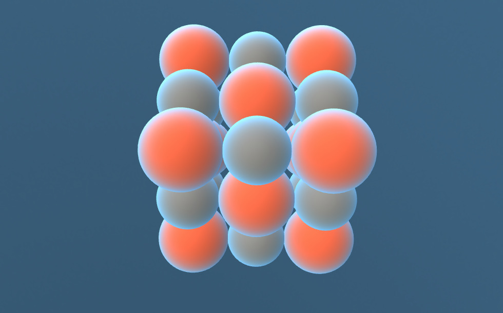 Silver bromide (AgBr) - 3D scene - Mozaik Digital Education and Learning