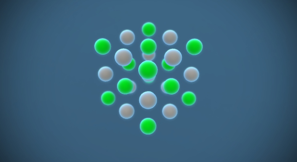 Silver bromide (AgBr) - 3D scene - Mozaik Digital Education and Learning