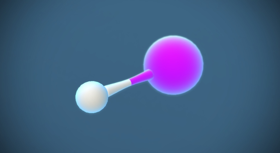 Iodine crystal - 3D scene - Mozaik Digital Education and Learning