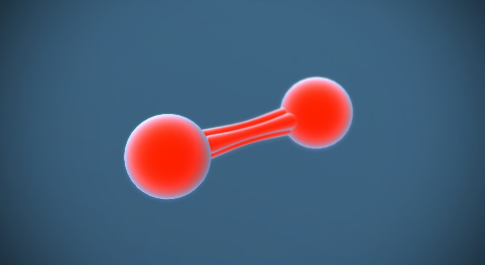 Formation of hydrogen molecules - 3D scene - Mozaik Digital Education ...