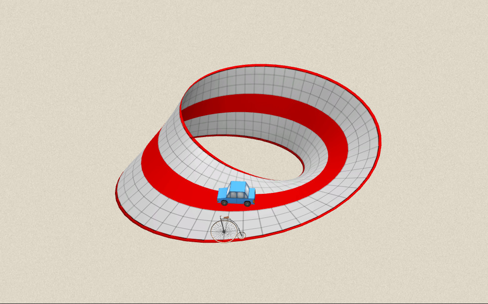 Non-orientable surfaces - 3D scene - Mozaik Digital Education and Learning