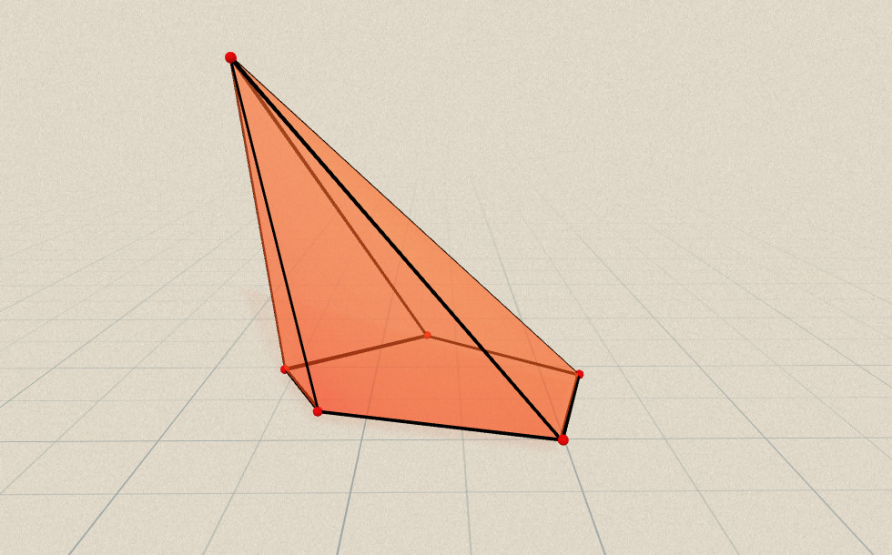 Regular square pyramid - 3D scene - Mozaik Digital Education and Learning