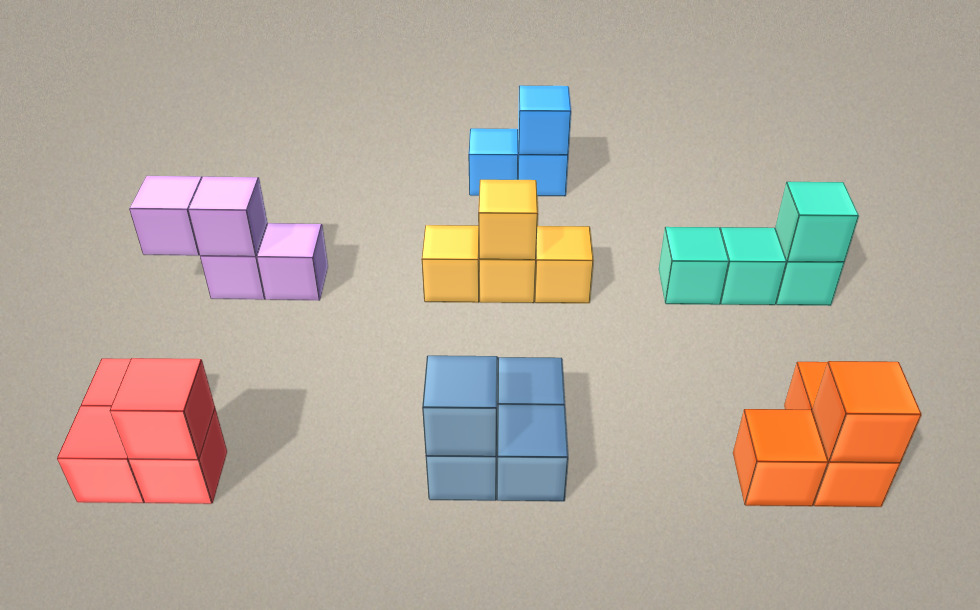 Soma cube - 3D scene - Mozaik Digital Education and Learning