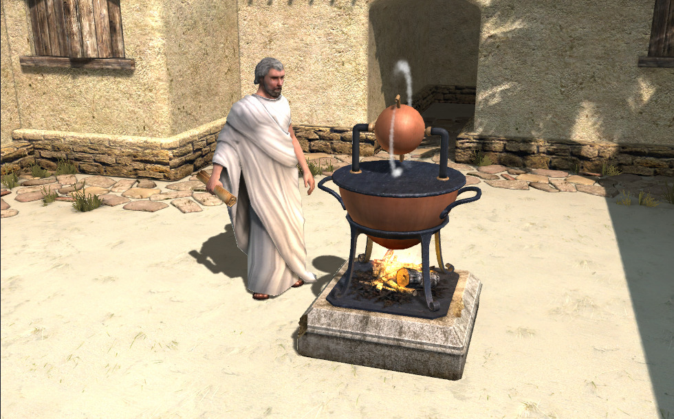 Hero’s aeolipile - 3D scene - Mozaik Digital Education and Learning