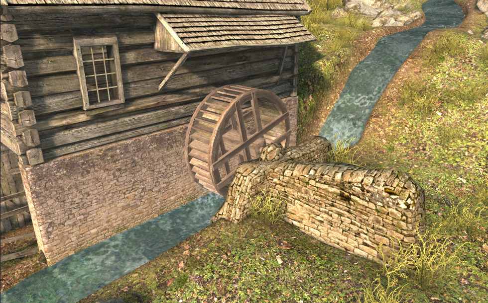 Watermill - 3D scene - Mozaik Digital Education and Learning