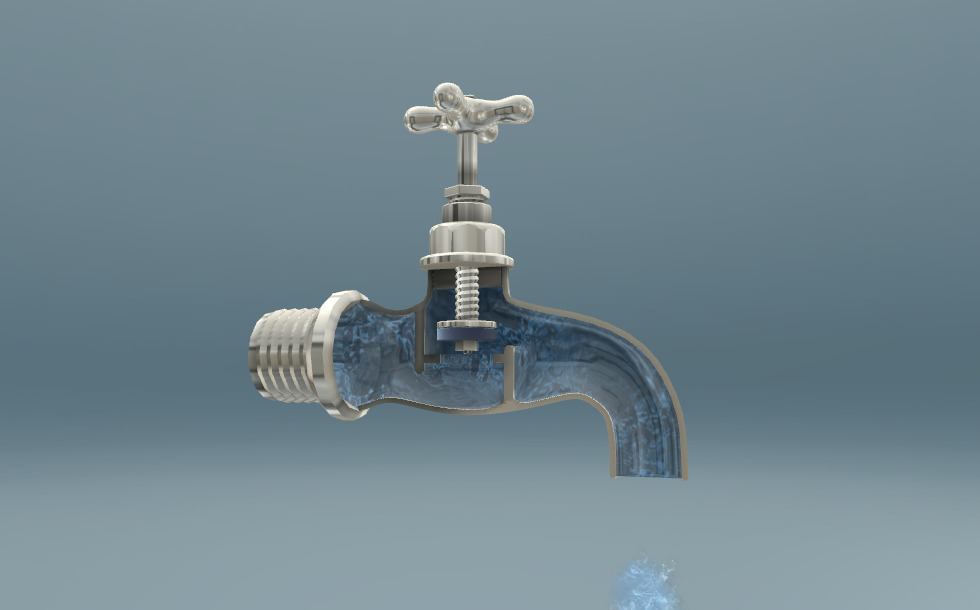 How does it work? - Water tap - 3D scene - Mozaik Digital Education and ...