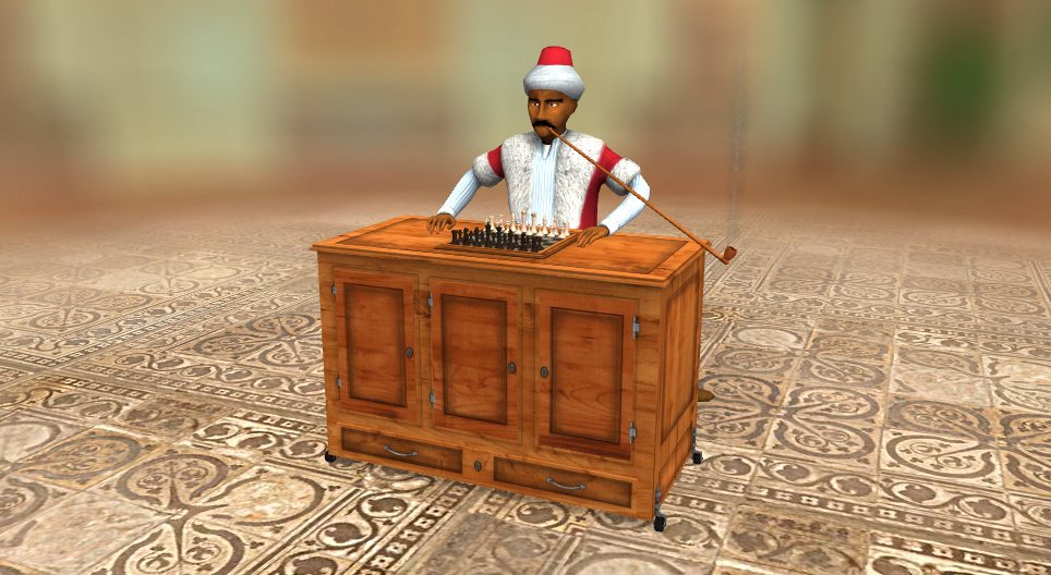 The Turk (Automaton Chess Player) - 3D scene - Mozaik Digital Education ...