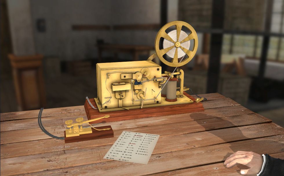 Telegraph (Samuel F. B. Morse) - 3D scene - Mozaik Digital Education ...