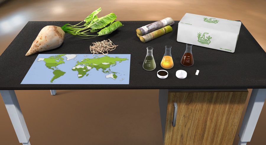 Sugar production - 3D scene - Mozaik Digital Education and Learning