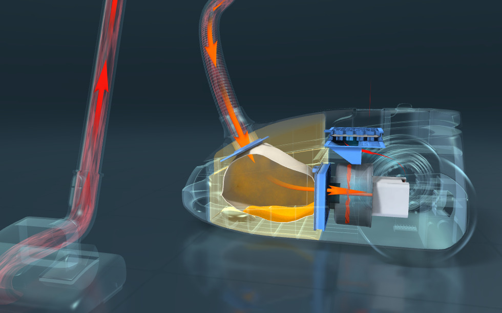 How does it work? - Vacuum cleaner - 3D scene - Mozaik Digital ...