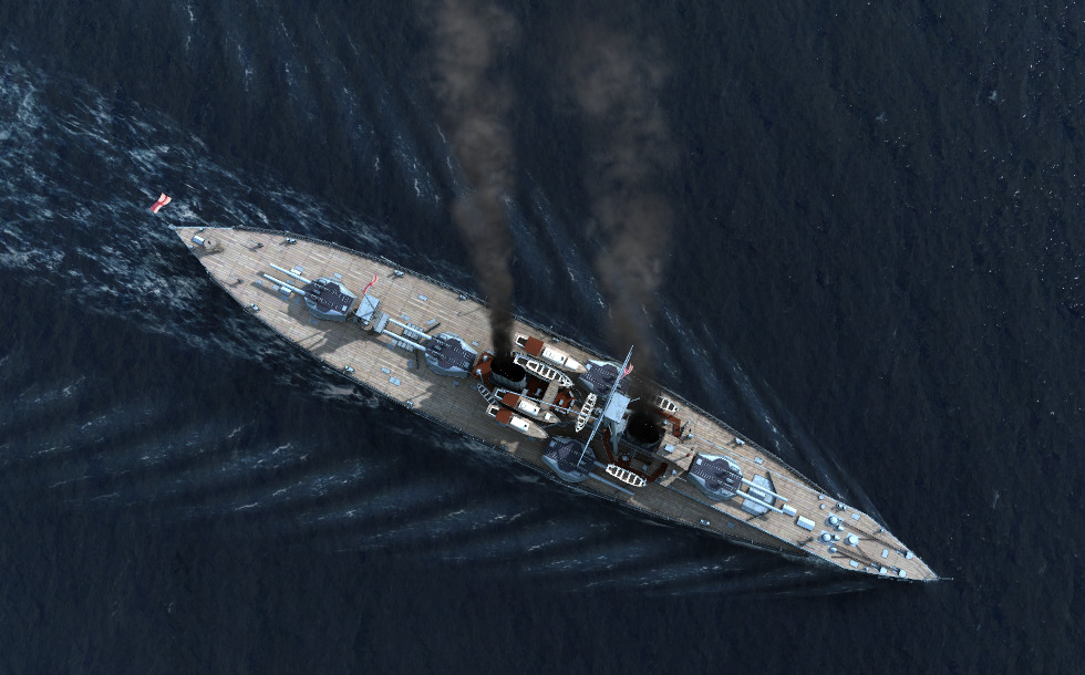 Battleship (HMS Dreadnought, 1906) - 3D scene - Mozaik Digital ...