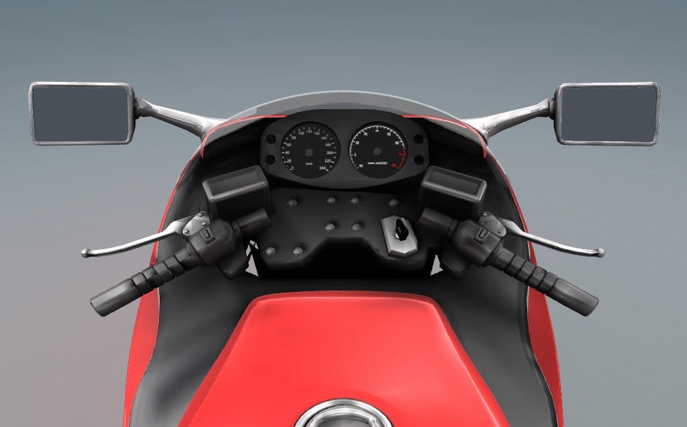 Motorcycle - 3D scene - Mozaik Digital Education and Learning