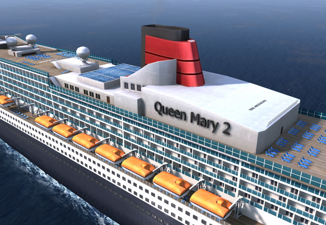 RMS Queen Mary 2 (2003) - 3D scene - Mozaik Digital Education and Learning