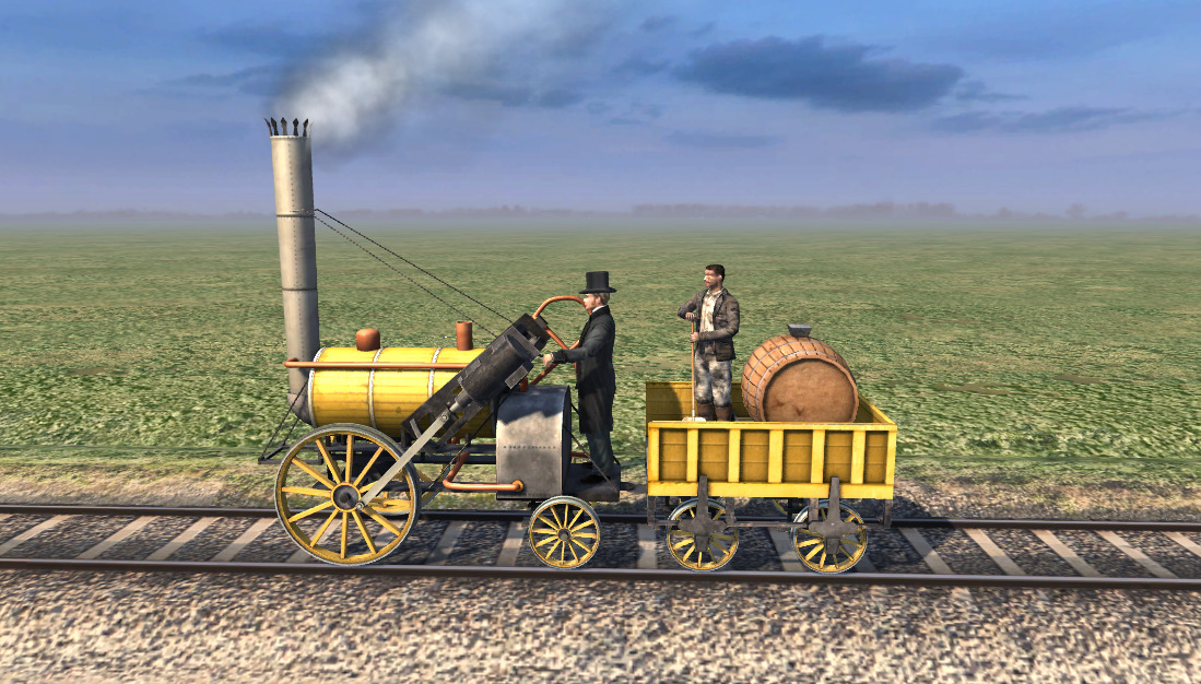 Stephenson’s Rocket (1829) - 3D scene - Mozaik Digital Education and ...